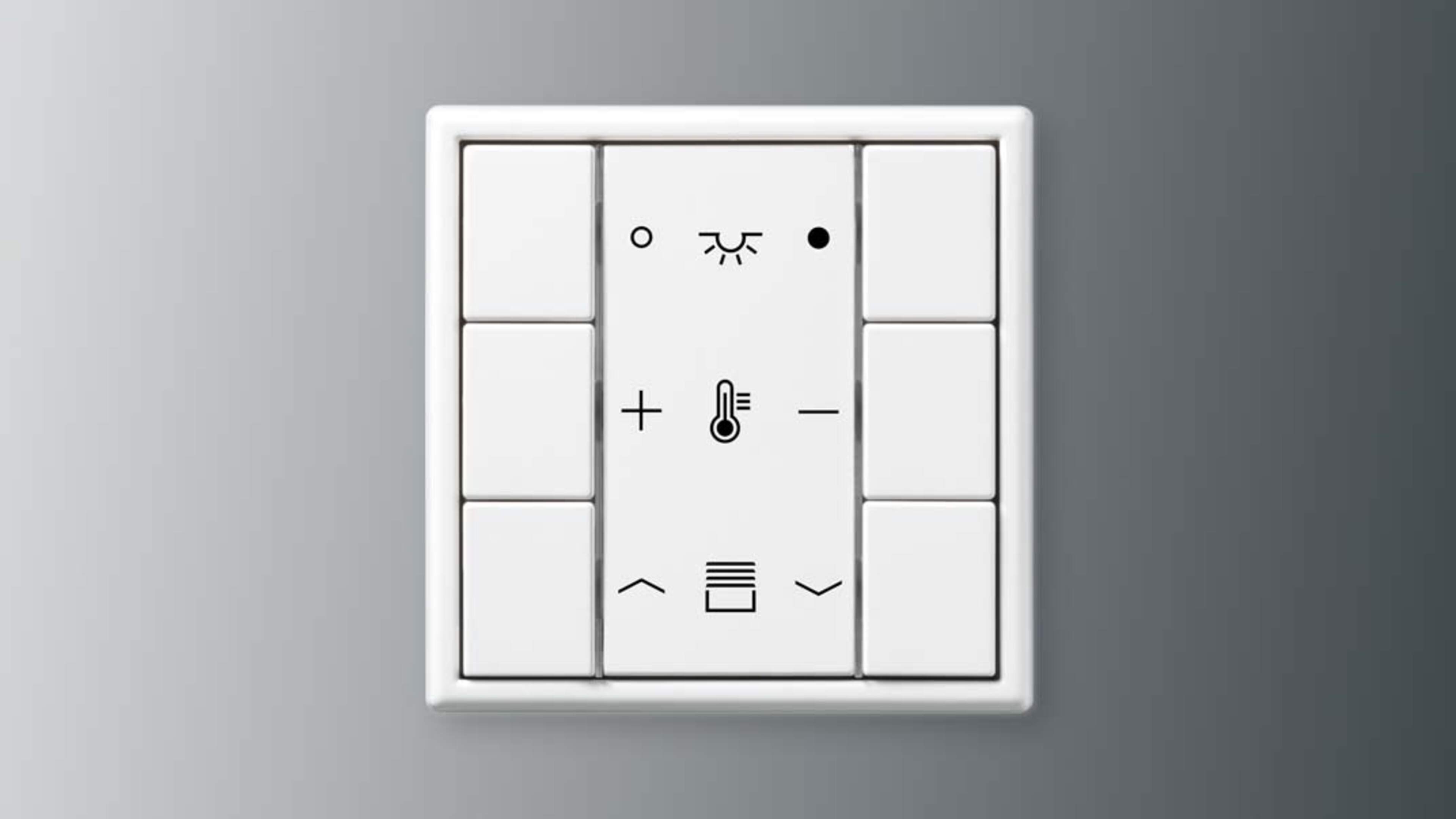 KNX F 50 push-buttons – control of functions in the KNX system