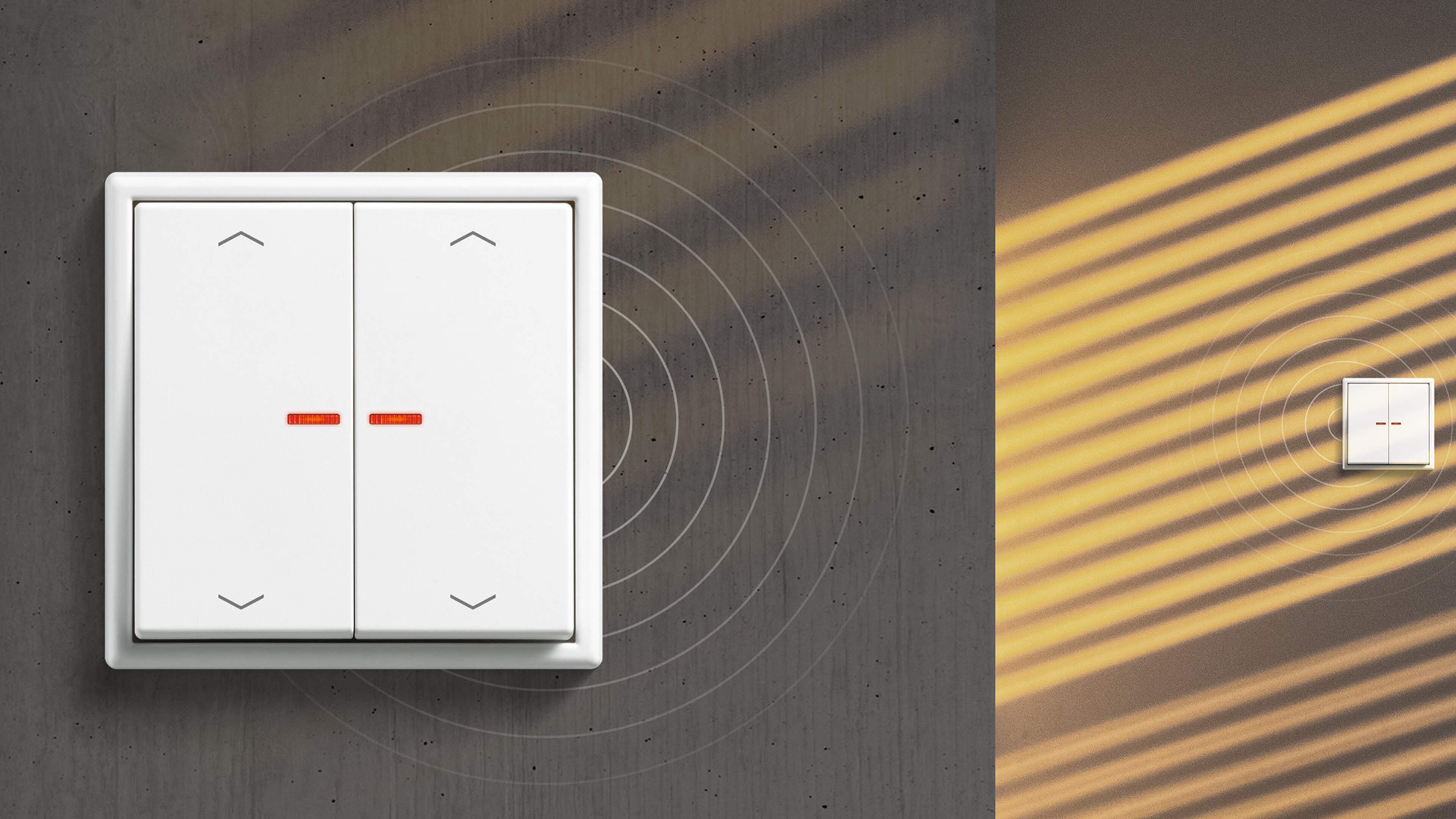 KNX RF push-buttons – combination of the electrical installation with KNX
