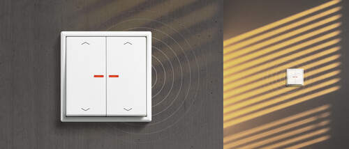KNX RF push-buttons – combination of the electrical installation with KNX