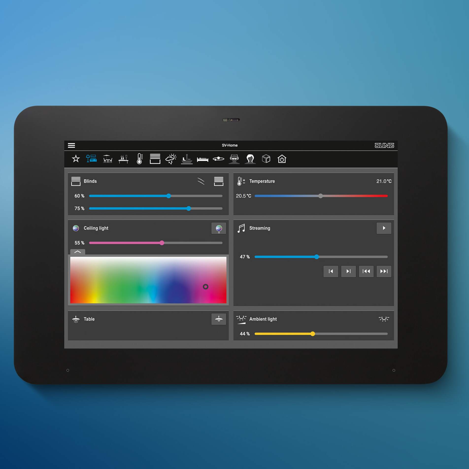 Smart Control 8 – touch display for smart-home control