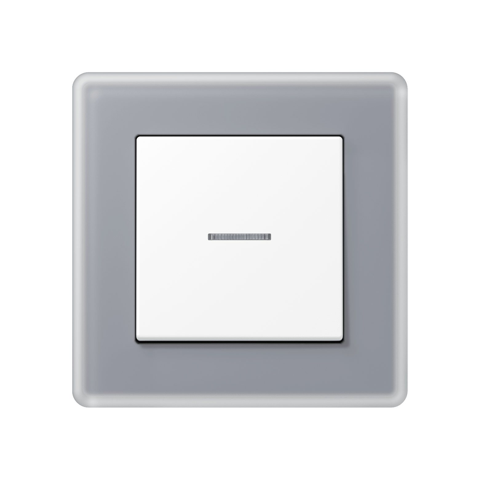 A VIVA – light switch with satined glass frame