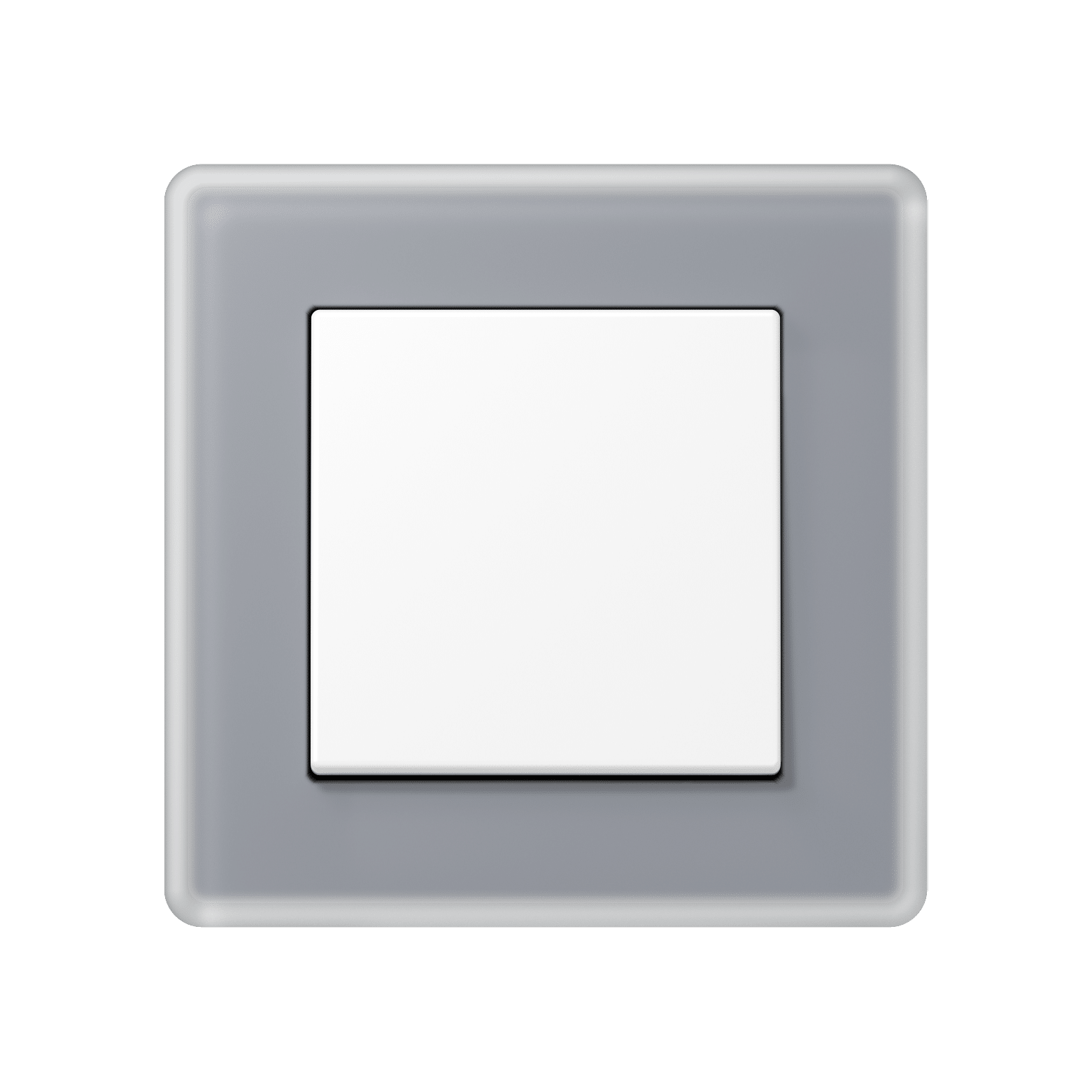 A VIVA – light switch with satined glass frame