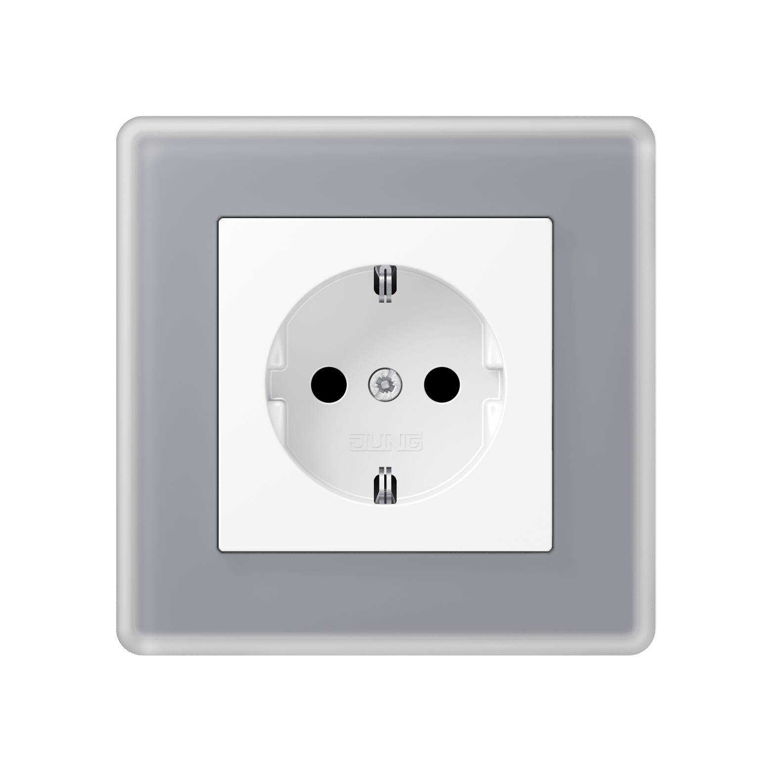 A VIVA – light switch with satined glass frame
