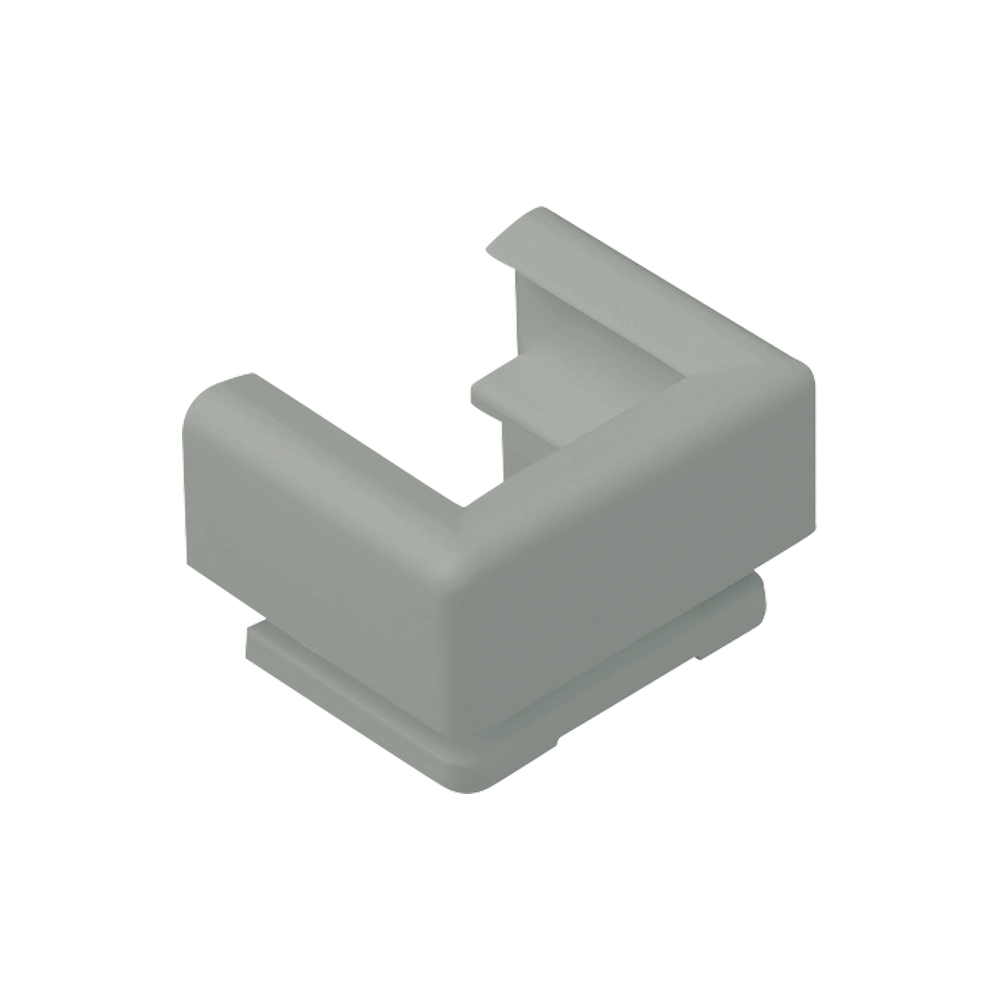 Cable inlet, for cable duct 15 x 15 mm, stone grey | 12 SG