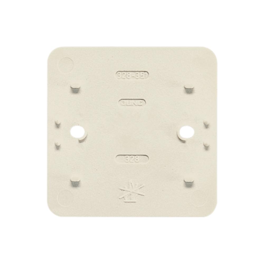 Ground plate, 1-gang, ivory | 328