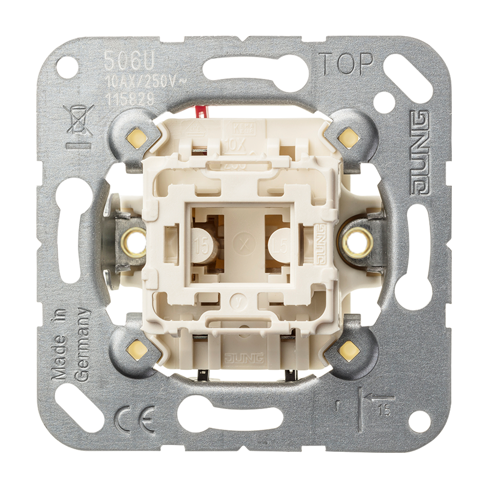 1-gang switch (insert), 1-pole, 2-way, 10 AX 250 V ~ | 506 EU