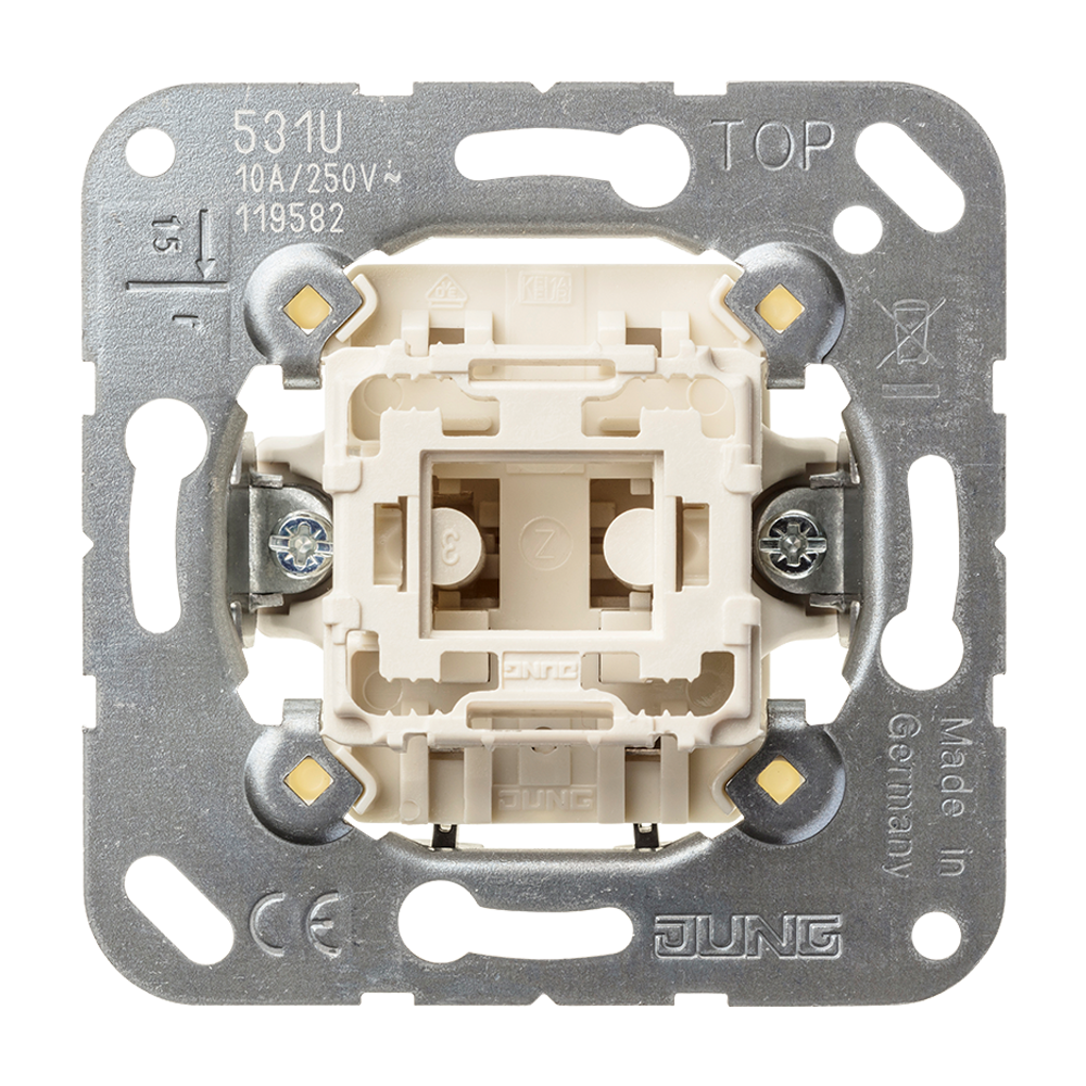 1-gang push-button, 1-pole, 1-way NO contact, 10 A 250 V ~ | 531 U