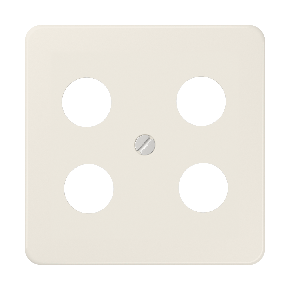 Centre plate 4-gang for 4-hole SAT-TV socket (Hirschmann ...