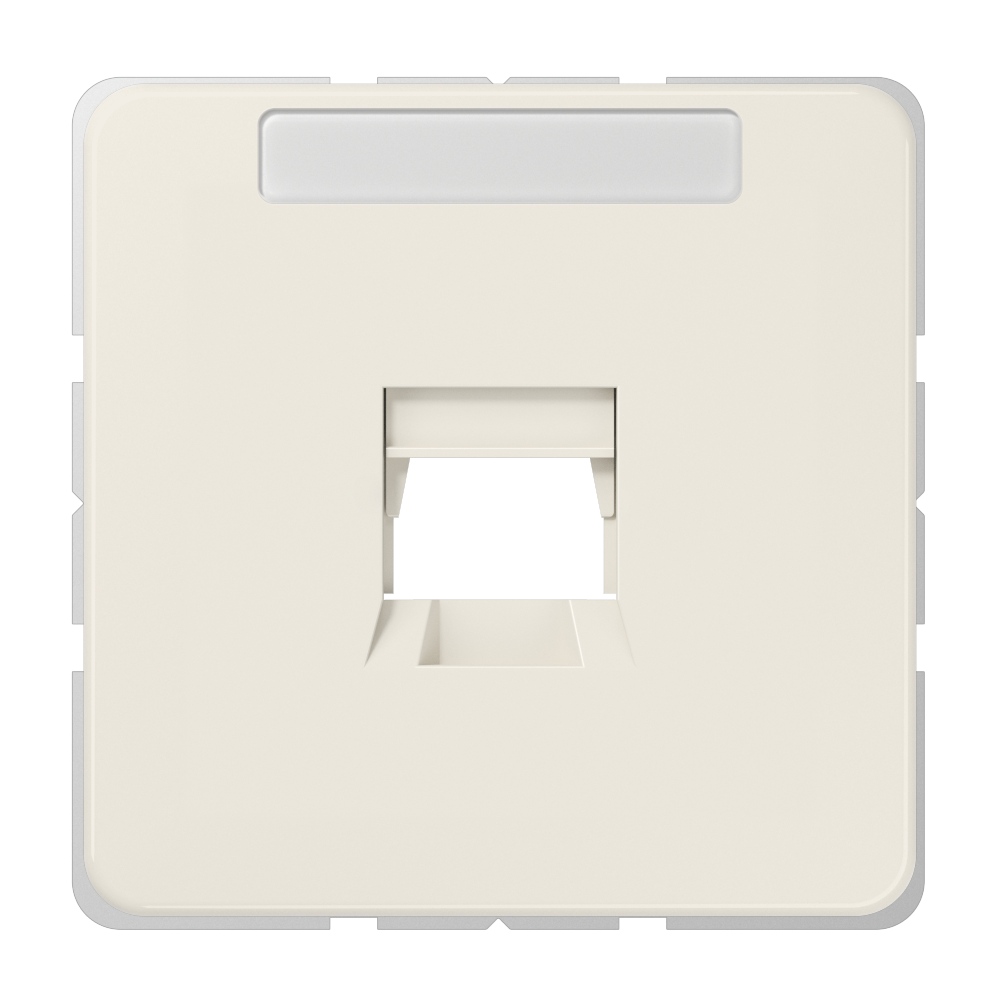 Centre plate (snap-on fixing) for modular jack sockets, 1-gang, EMT ...