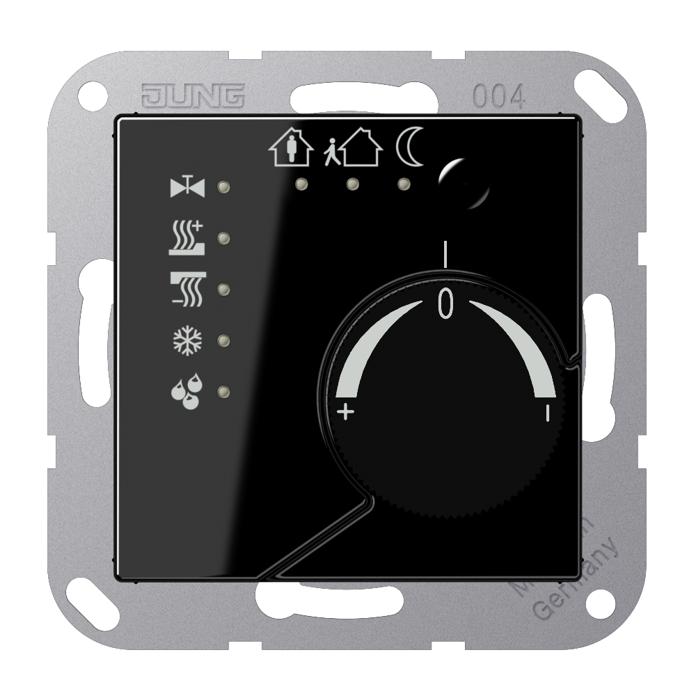 KNX room temperature controller, with integrated push-button interface ...