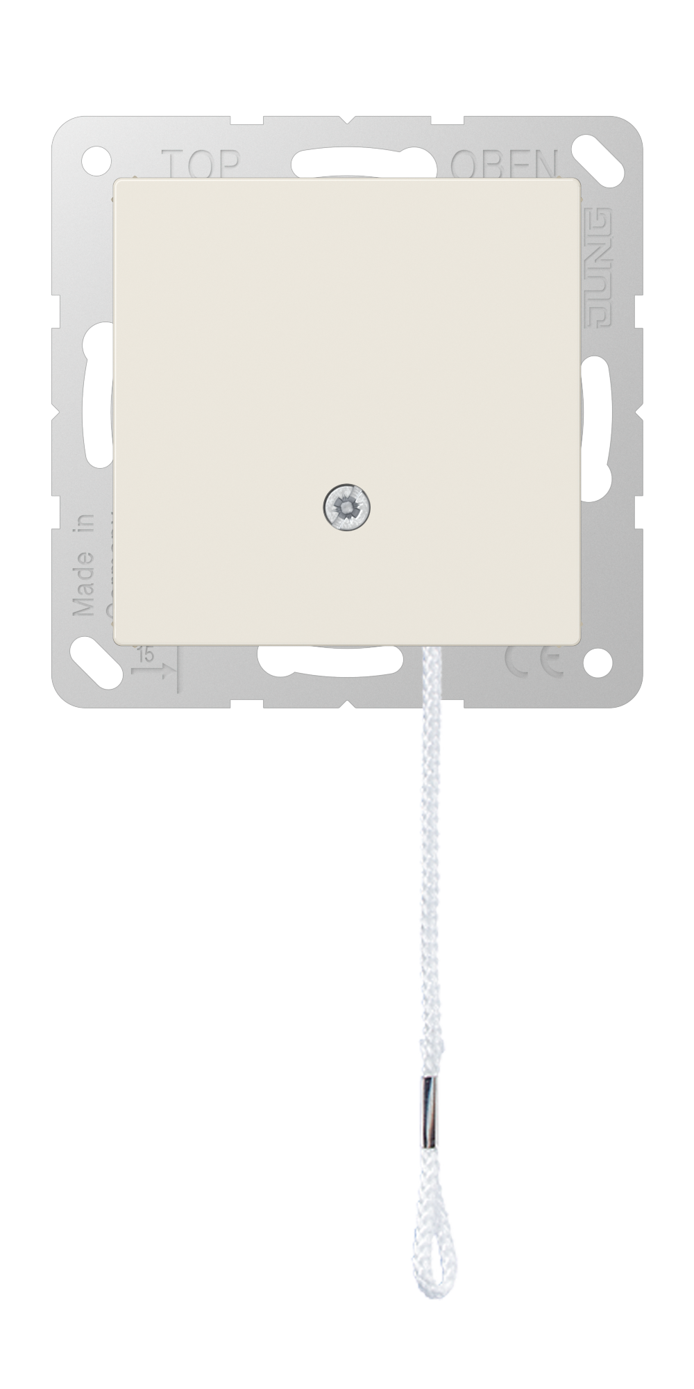 2-way pull cord switch, 1-pole, 2-way, 10 AX 250 V ~, ivory | A 506 BF NUZ