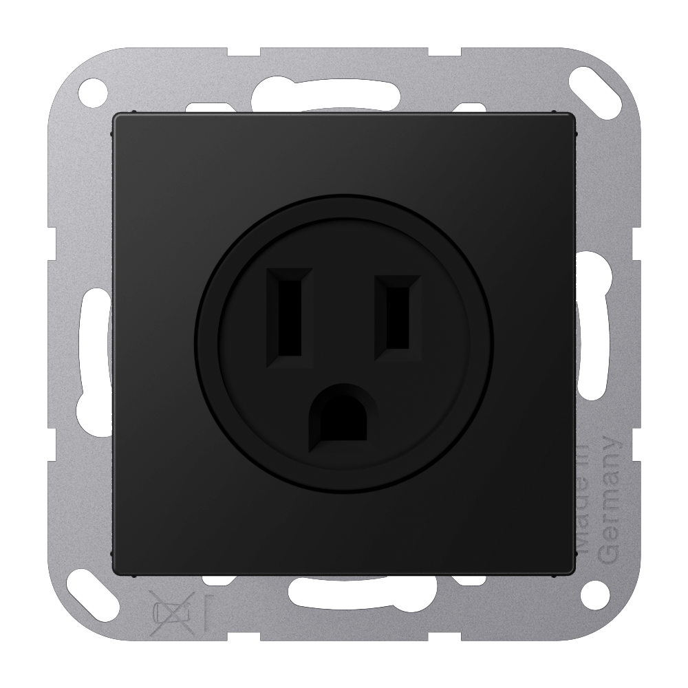 Socket, US NEMA system, screw terminals, thermoplastic lacquered, matt ...