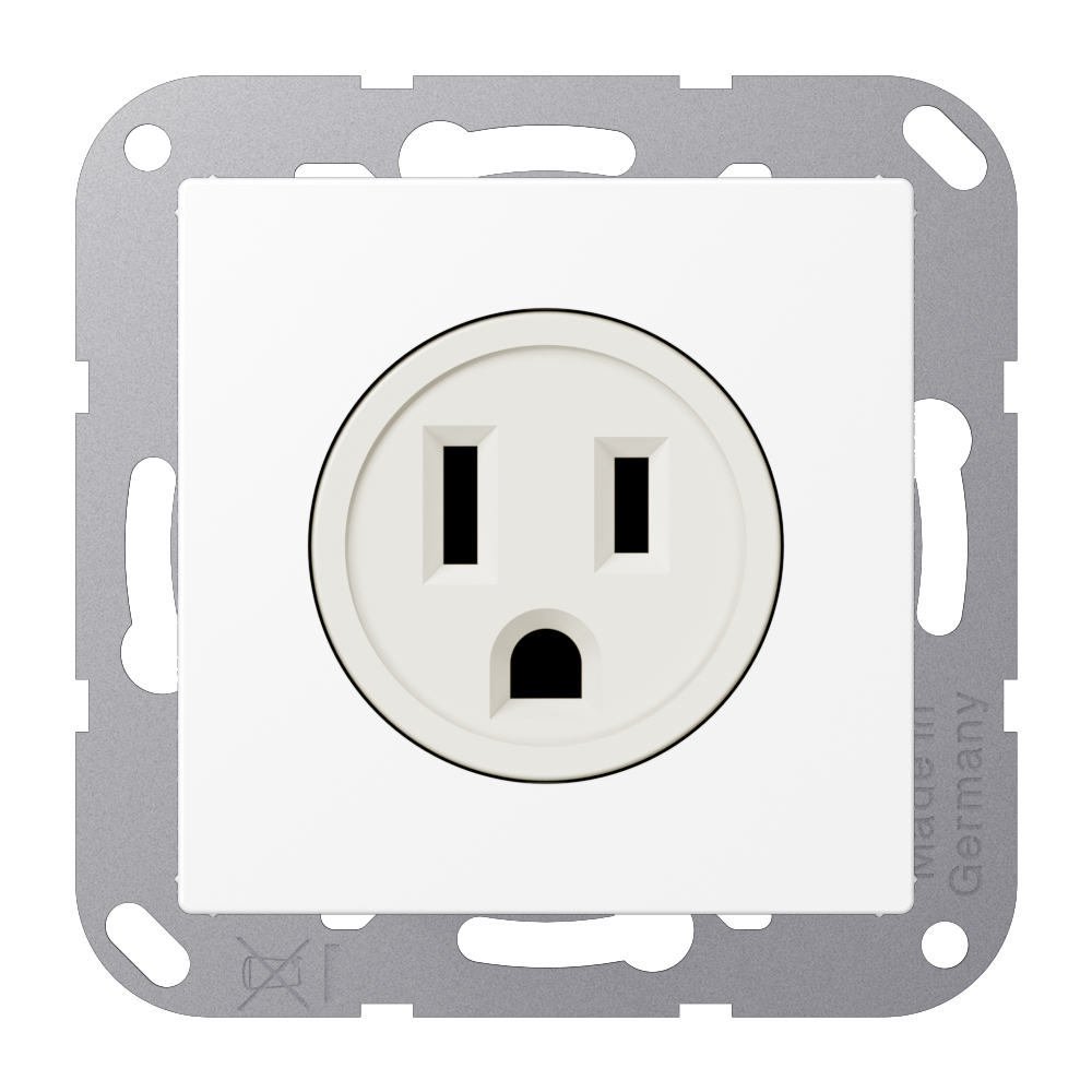Socket, US NEMA system, screw terminals, thermoplastic lacquered, matt ...