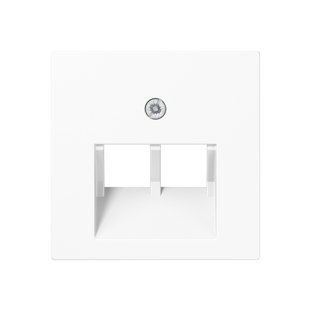 Centre plate for IAE/UAE sockets, 2 x 8-pole, white | A 569-2 BFPLUA WW