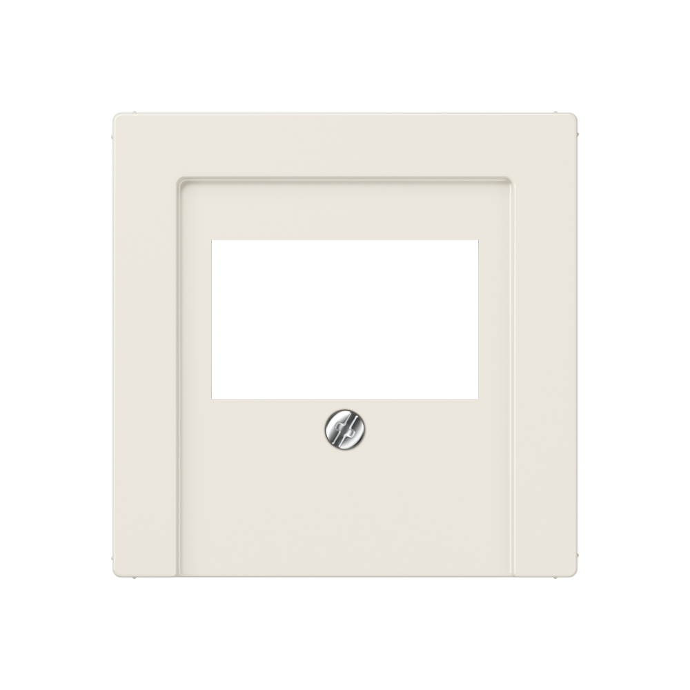 Centre plate for telephone sockets, 1-gang, ivory | A 569 PLT