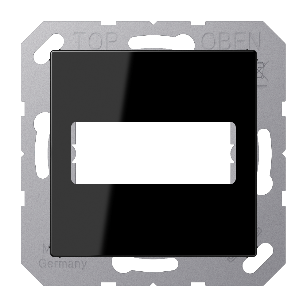Centre plate for 1 D-subminiature connector, 9-/15-pole, Thermoplastic ...
