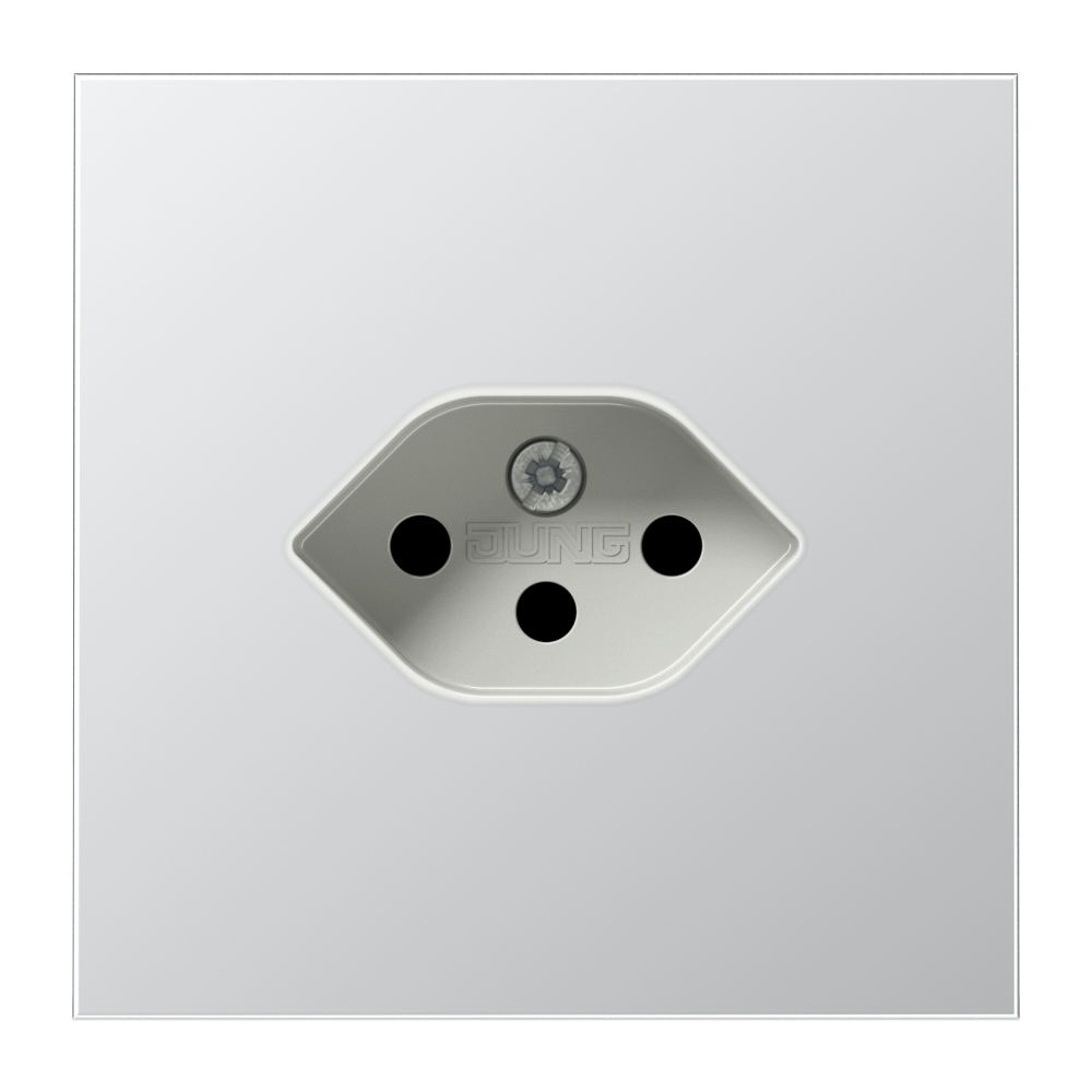 1-gang socket, Swiss system, type 13, aluminium | AL 1520-13 SEV