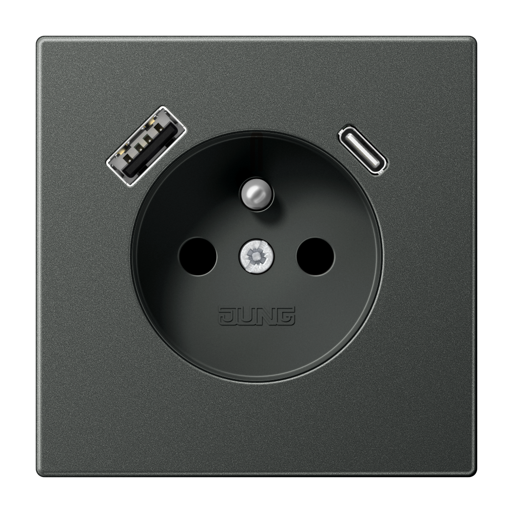 Prise, système français et belge avec chargeur USB, Safety Plus ...