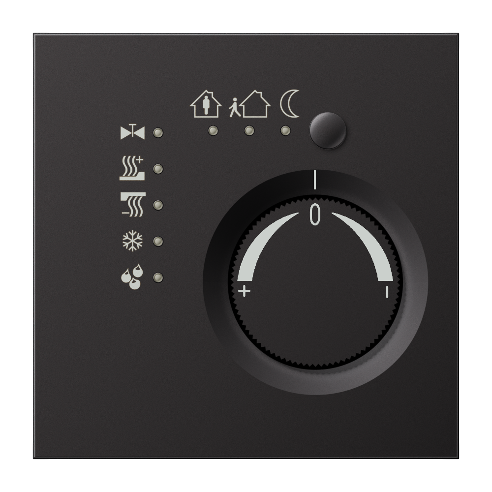 KNX room temperature controller, dark | AL 2178 D