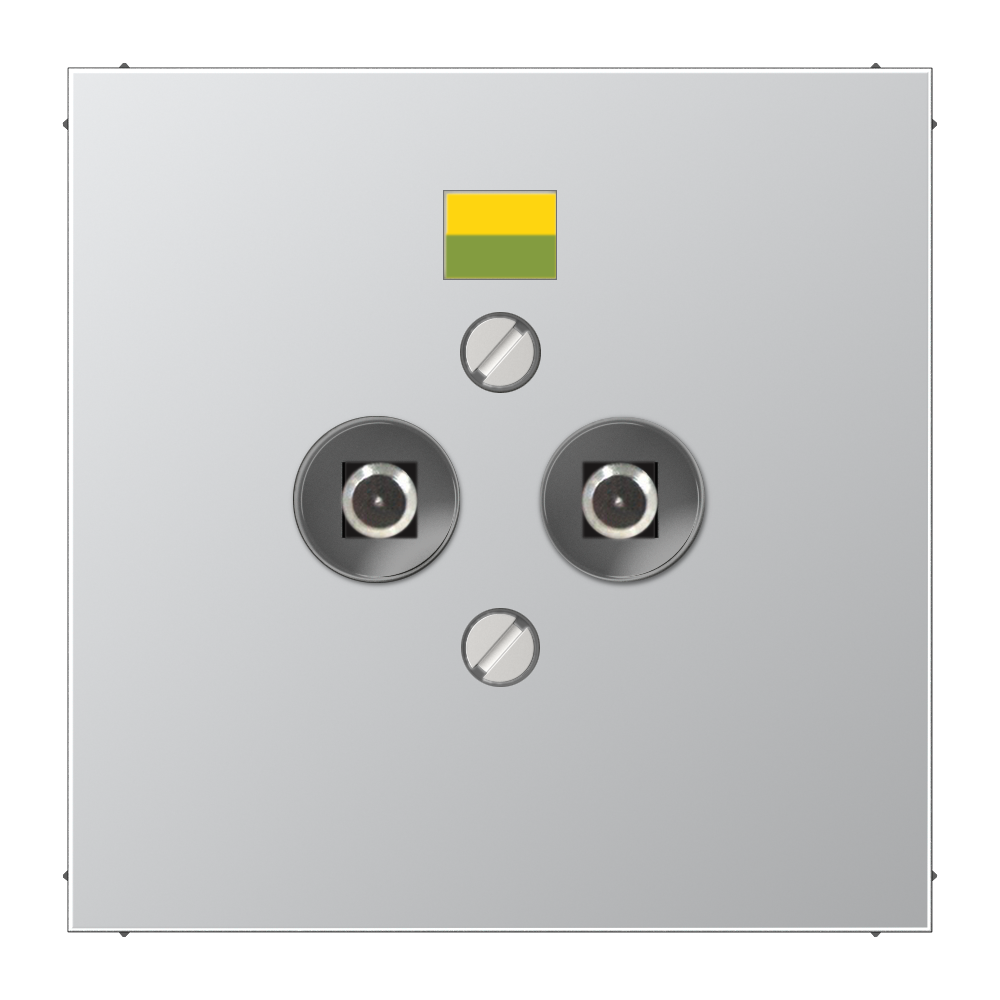 Potential equalisation socket, screw terminals, aluminium | AL 2965-2