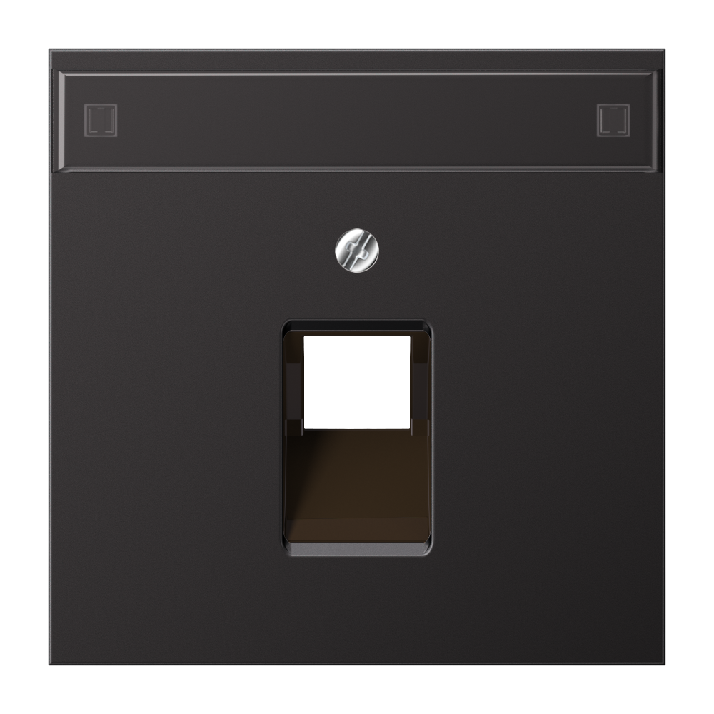 Centre plate for IAE/UAE sockets, 1 x 8-pole, dark | AL 2969-1 NAUA D