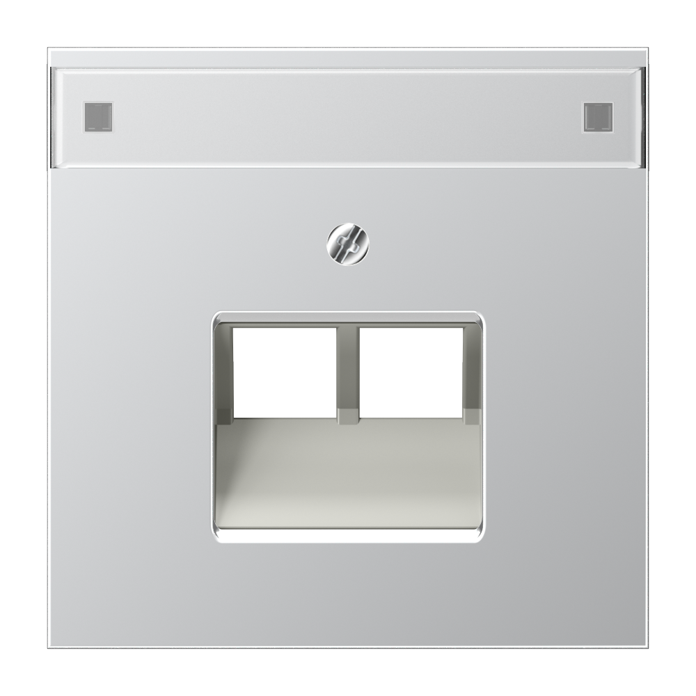 Centre plate for IAE/UAE sockets, 2 x 8-pole, aluminium | AL 2969-2 NAUA