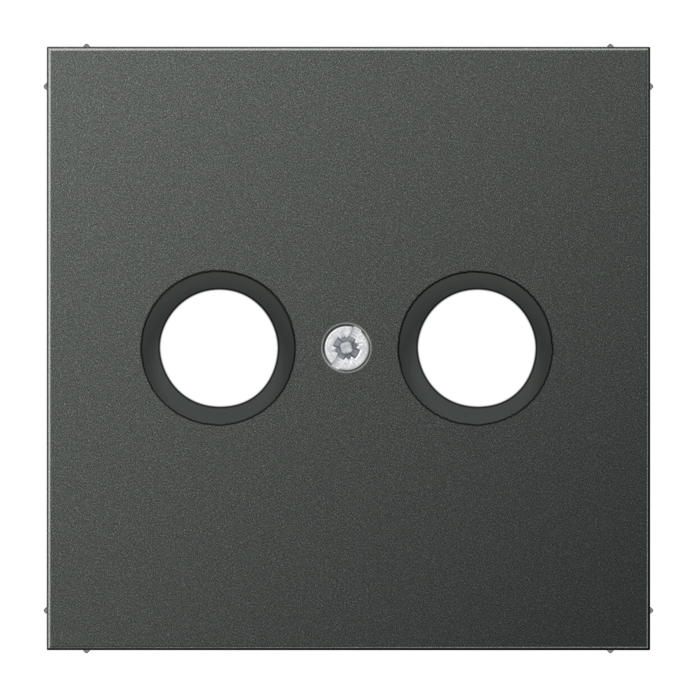 Centre plate for antenna outlet sockets, anthracite | AL 2990 TV AN