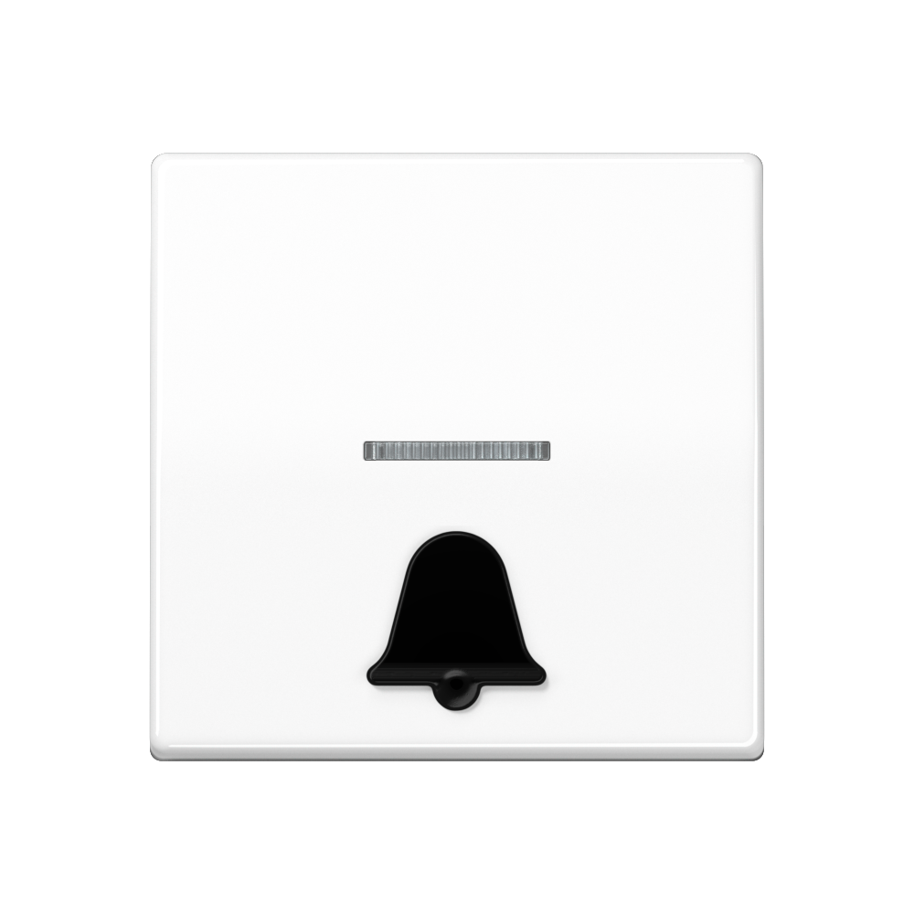 Rocker, with tactile symbol "bell", with lens, white | AS 591 K1KO5 WW