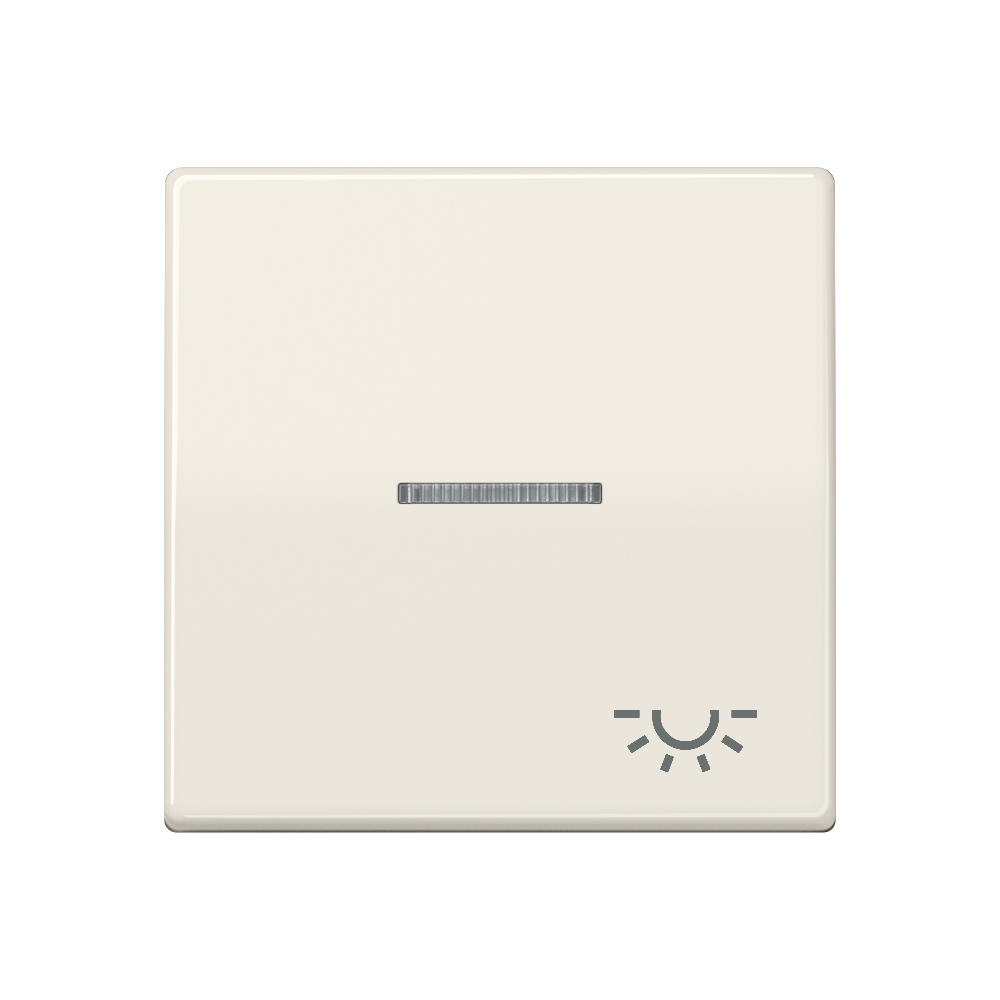 Rocker, symbol "light", with lens, ivory | AS 591 KO5L