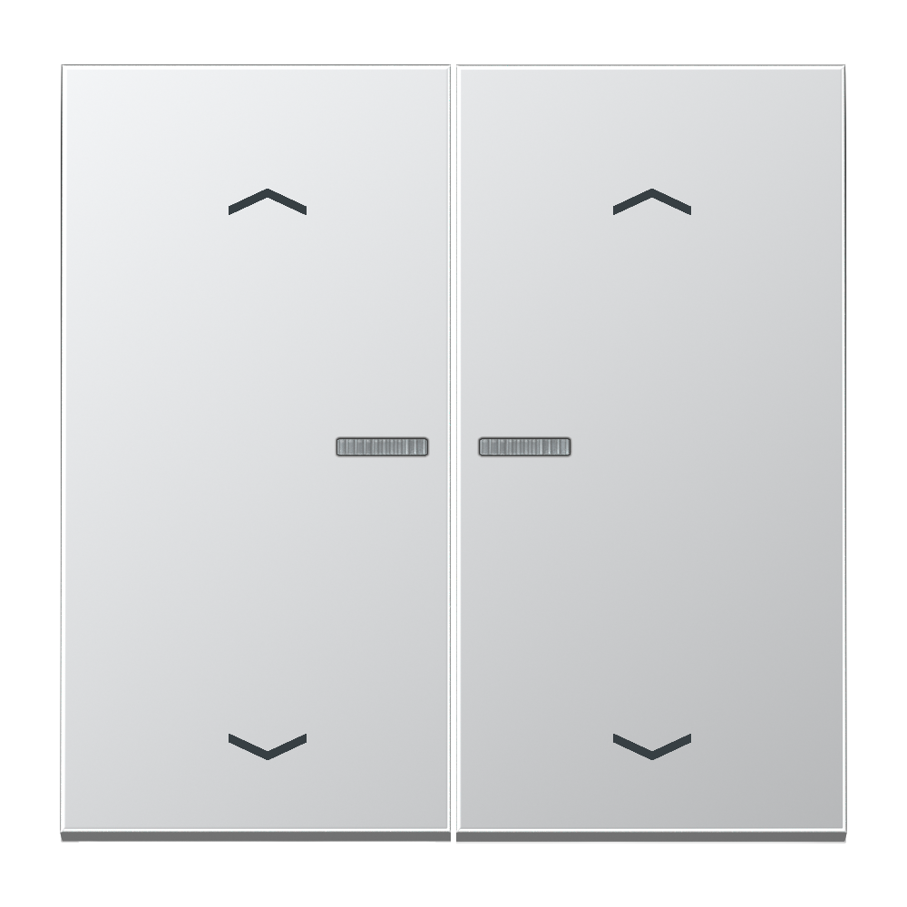 JUNG HOME push-button, with arrow symbols, with lens, aluminium | BT AL ...