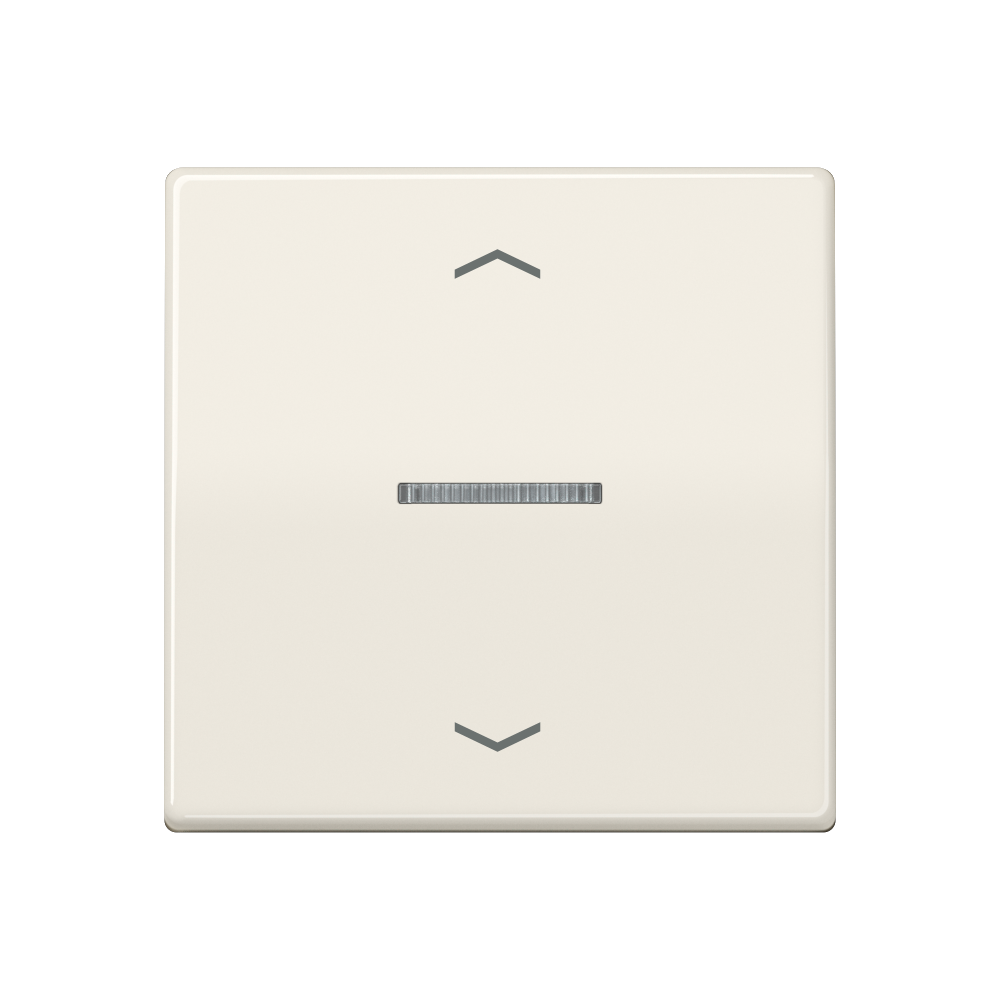 JUNG HOME Taster 1fach, mit Pfeilsymbolen, mit Lichtleiter, weiß (ivory ...