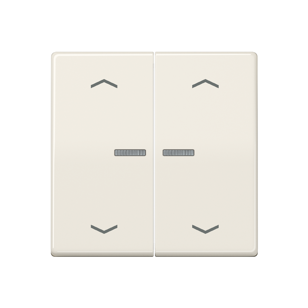 JUNG HOME push-button 2-gang with arrow symbols, ivory | BT AS 17102 P