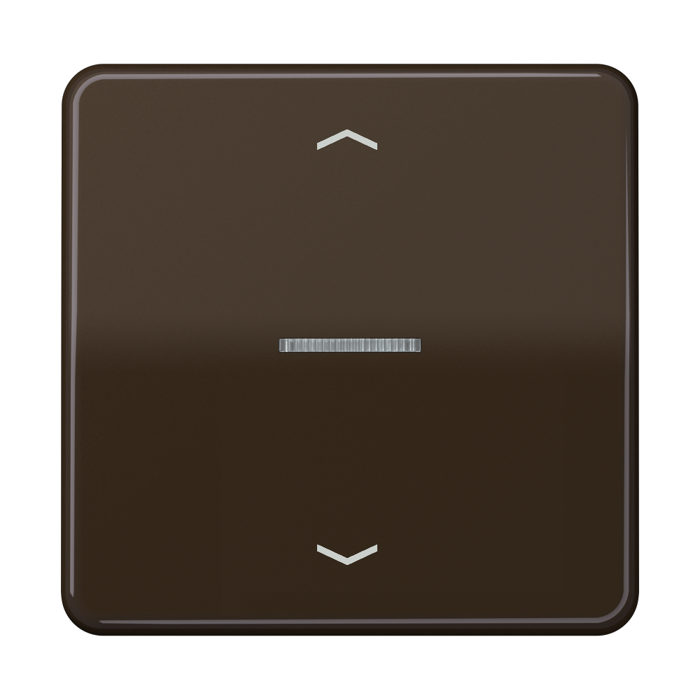 JUNG HOME push-button 1-gang, with arrow symbols, with lens, brown | BT ...