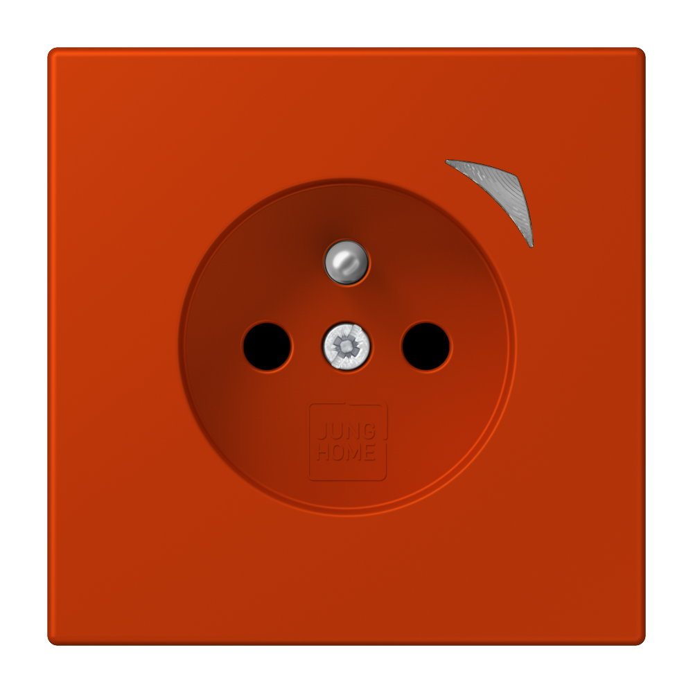 JUNG HOME socket, French/Belgian system, screw terminals, Safety+ ...