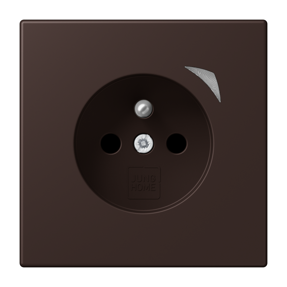 JUNG HOME socket, French/Belgian system, screw terminals, Safety+ ...