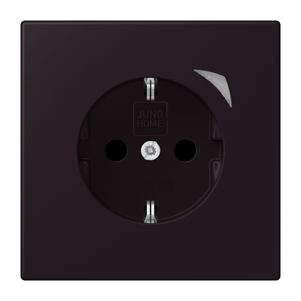 JUNG HOME SCHUKO® socket, Safety Plus, noir d'ivoire | BT LC 1521 S 248