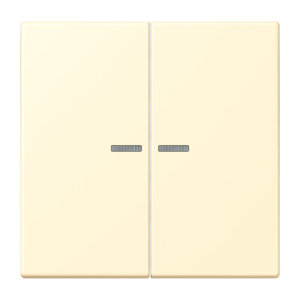 JUNG HOME push-button 2-gang, with lens, blanc (32001) | BT LC 17102 201