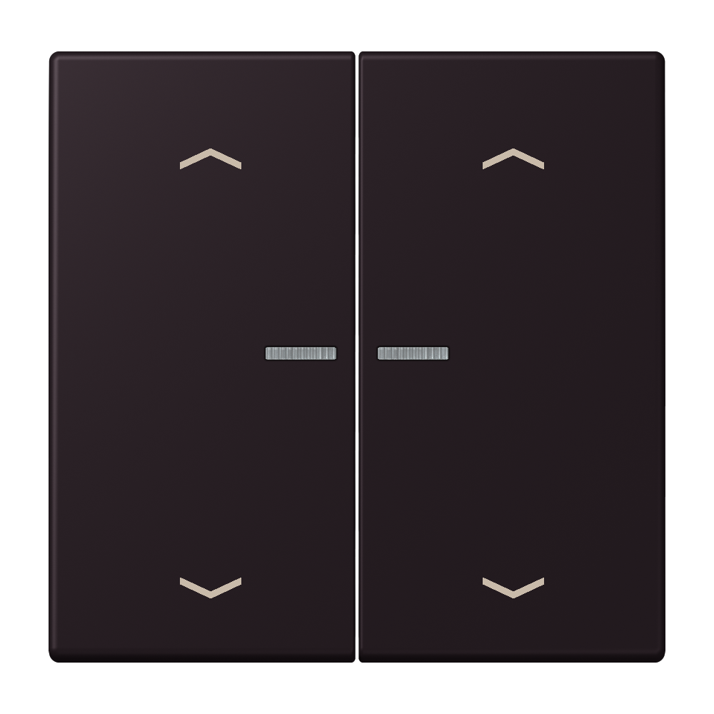 JUNG HOME push-button, with arrow symbols, with lens, noir d'ivoire ...