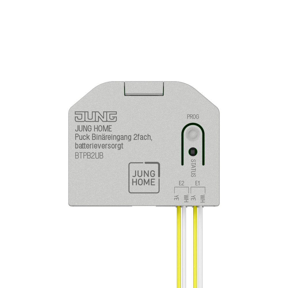 JUNG HOME Puck binary input 2-gang, battery-powered | BT P B2 U B