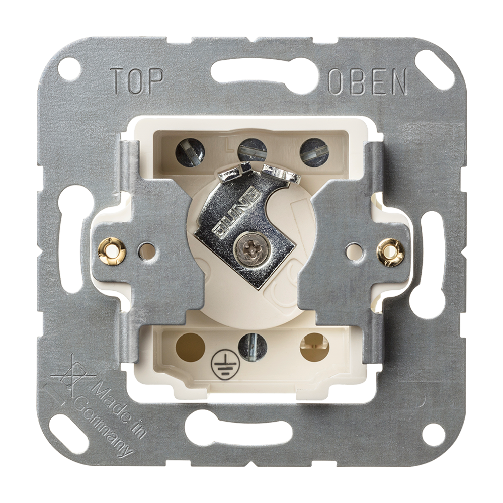 Key switch (insert) with protection against dismounting, Switch, 1-pole ...