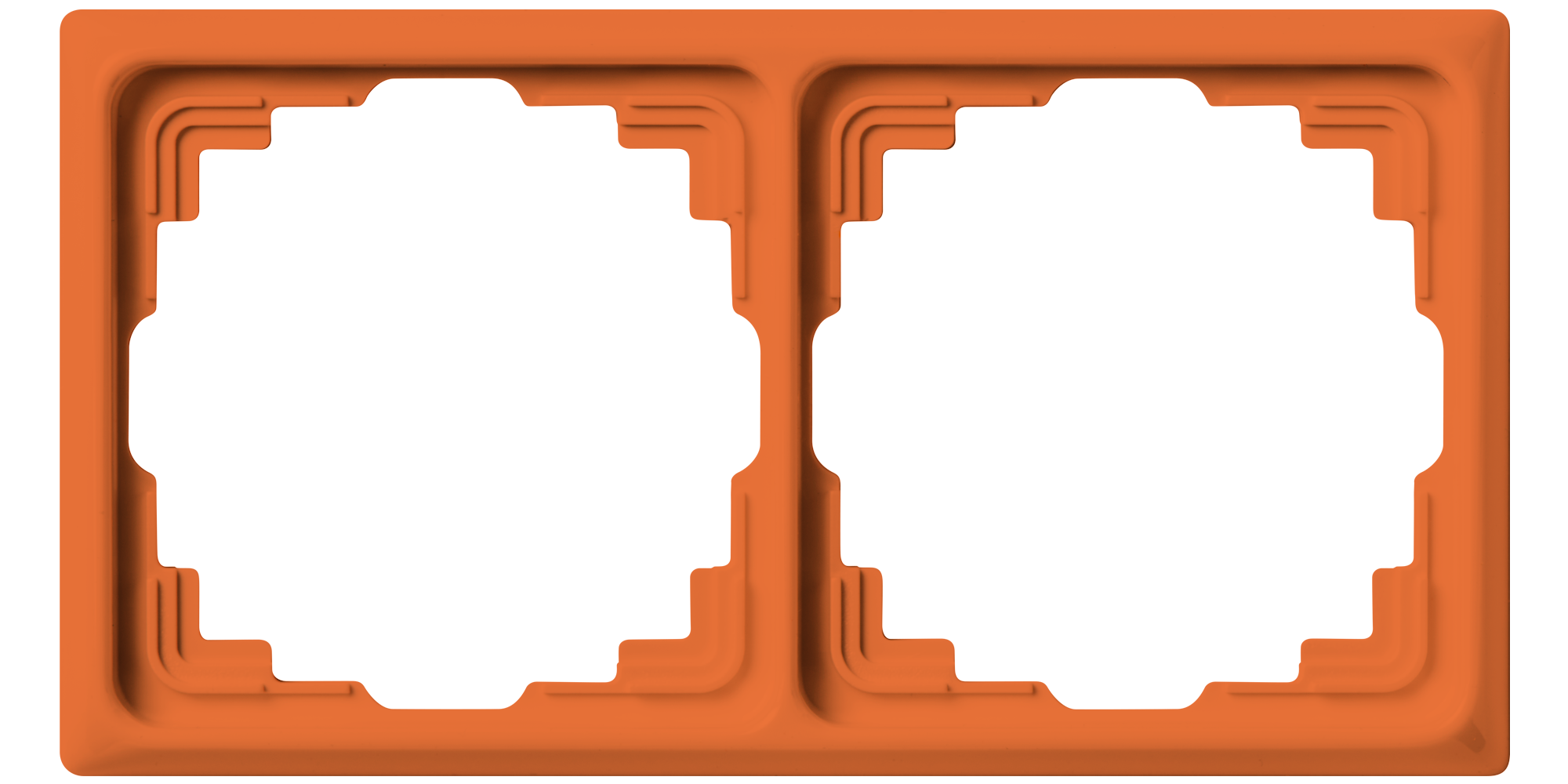 Frame for cable duct installation 2-gang, orange | CD 582 K O