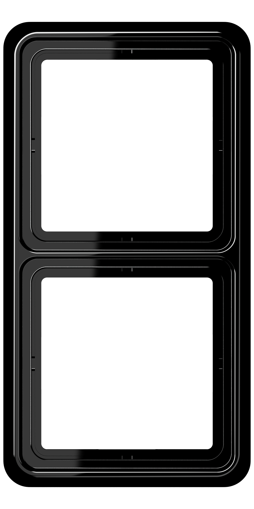 Frame 2-gang, black | CD 582 SW