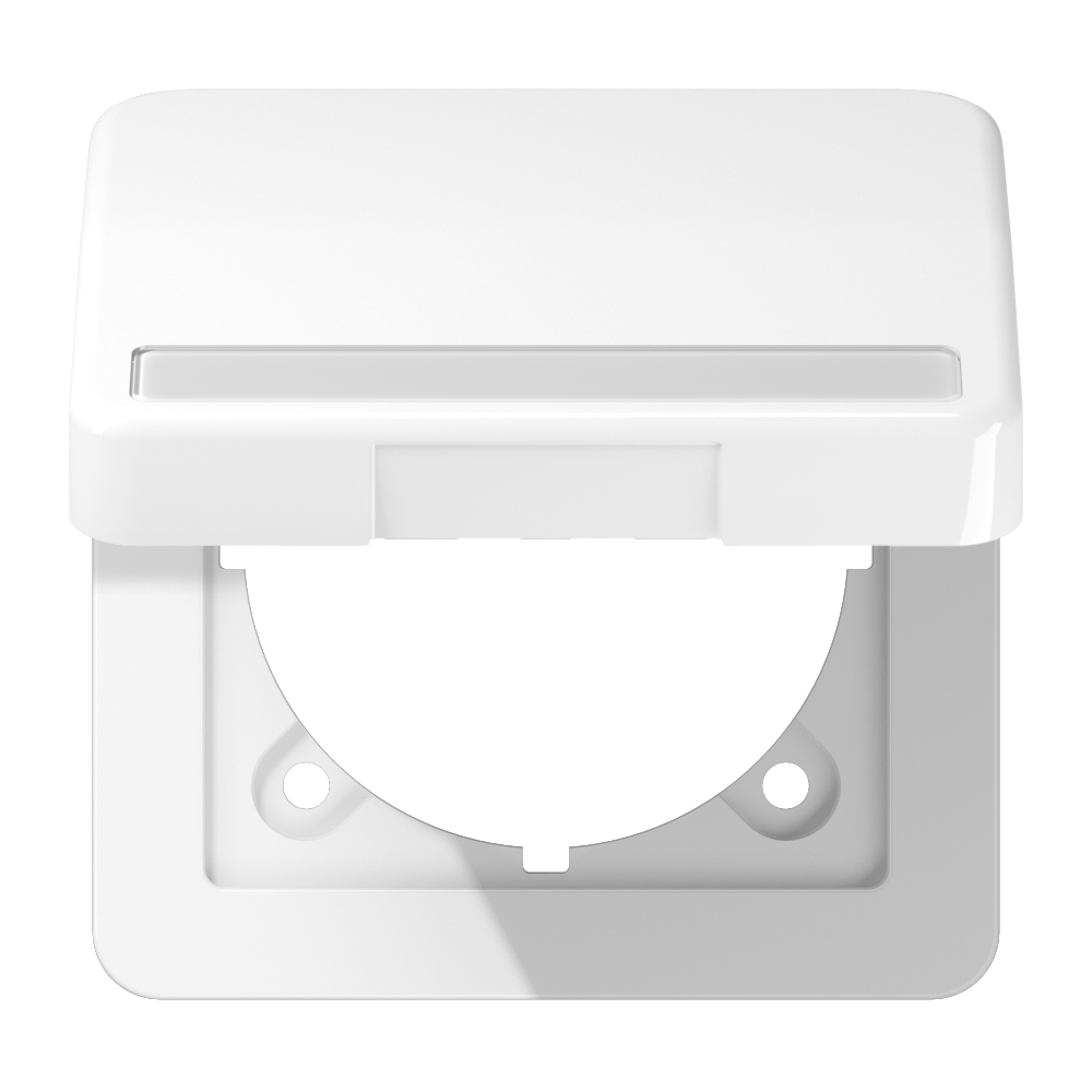 Hinged lid with spring, Thermoplastic, white | CD 590 BFNAKL WW