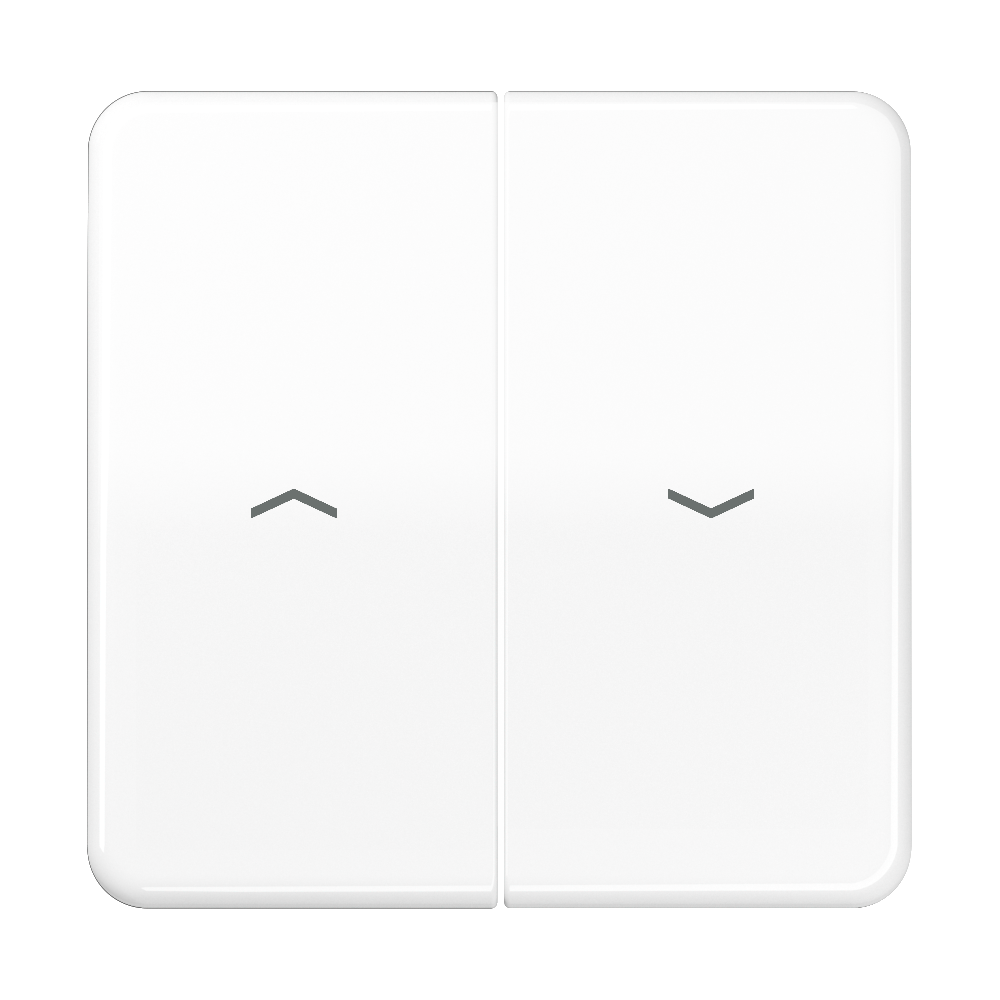 Rocker, with arrow symbols, Thermoplastic, white | CD 595 PBF WW