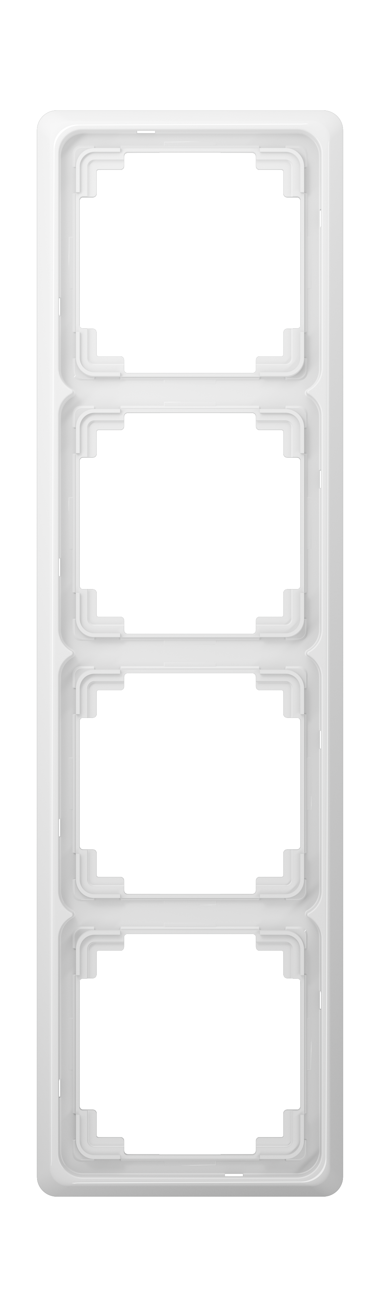 Frame 4-gang, white | CDP 584 WW