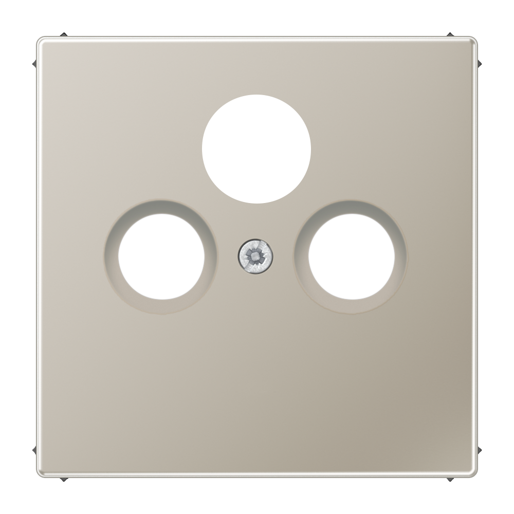 Centre plate for SAT-TV-FM sockets, stainless steel | ES 2990 SAT
