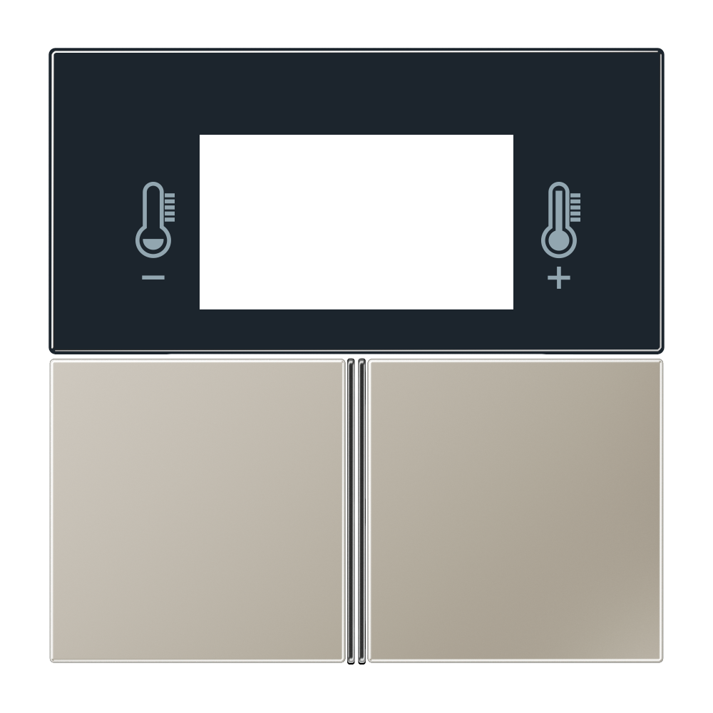 Cover kit 3-gang, F40 Room controller, stainless steel | ES 4093 TSA