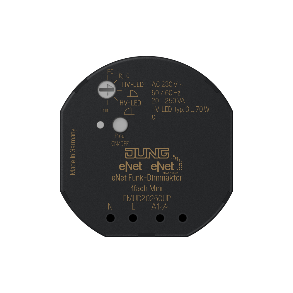 eNet radio dimming actuator 1-gang mini | FM UD 20250 UP