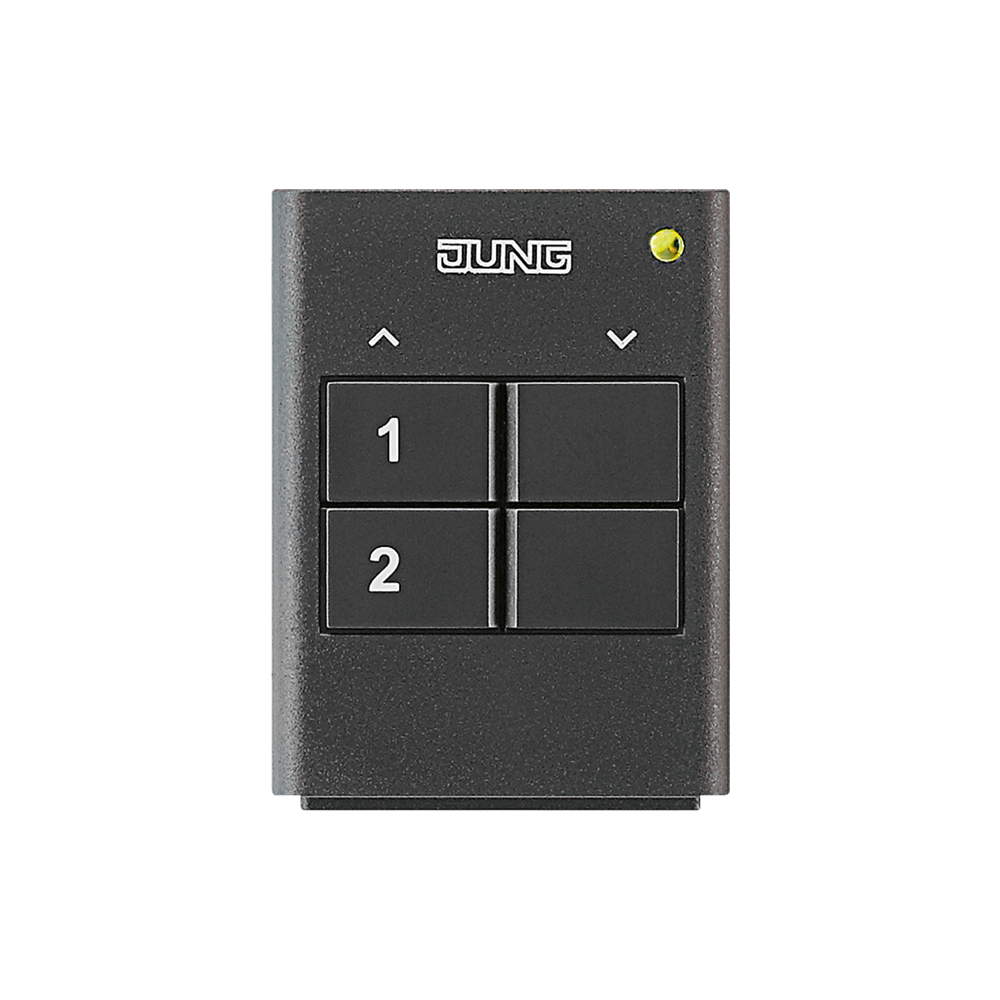 KNX RF radio hand-held transmitter 2-gang, anthracite | HS 2 RF