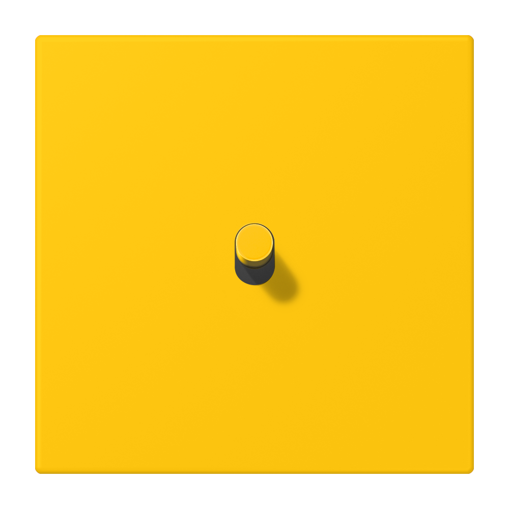 Centre plate with toggle lever "cylinder", 1 toggle lever, le jaune vif ...
